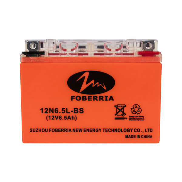 Orange Maintenance Free Motorcycle Lead Acid storage Battery 12v 6.5 Ah ...