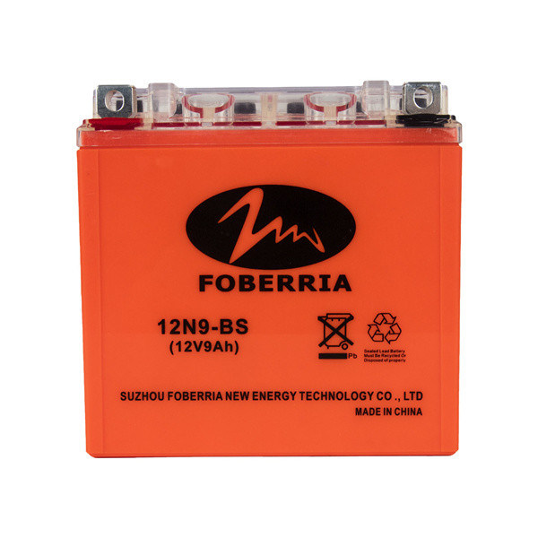 ISO14000 MF Lead Acid Small Motorcycle Battery Orange Customized 12 ...