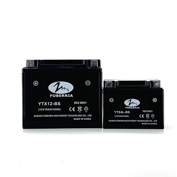 Black Color YTX12-BS Lead Acid Storage Motorcycle Battery Deep Cycle ...