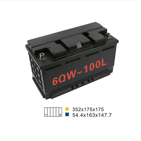 88AH 680A 6 Qw 100L Start And Stop Car Battery 350*175*190mm For ...