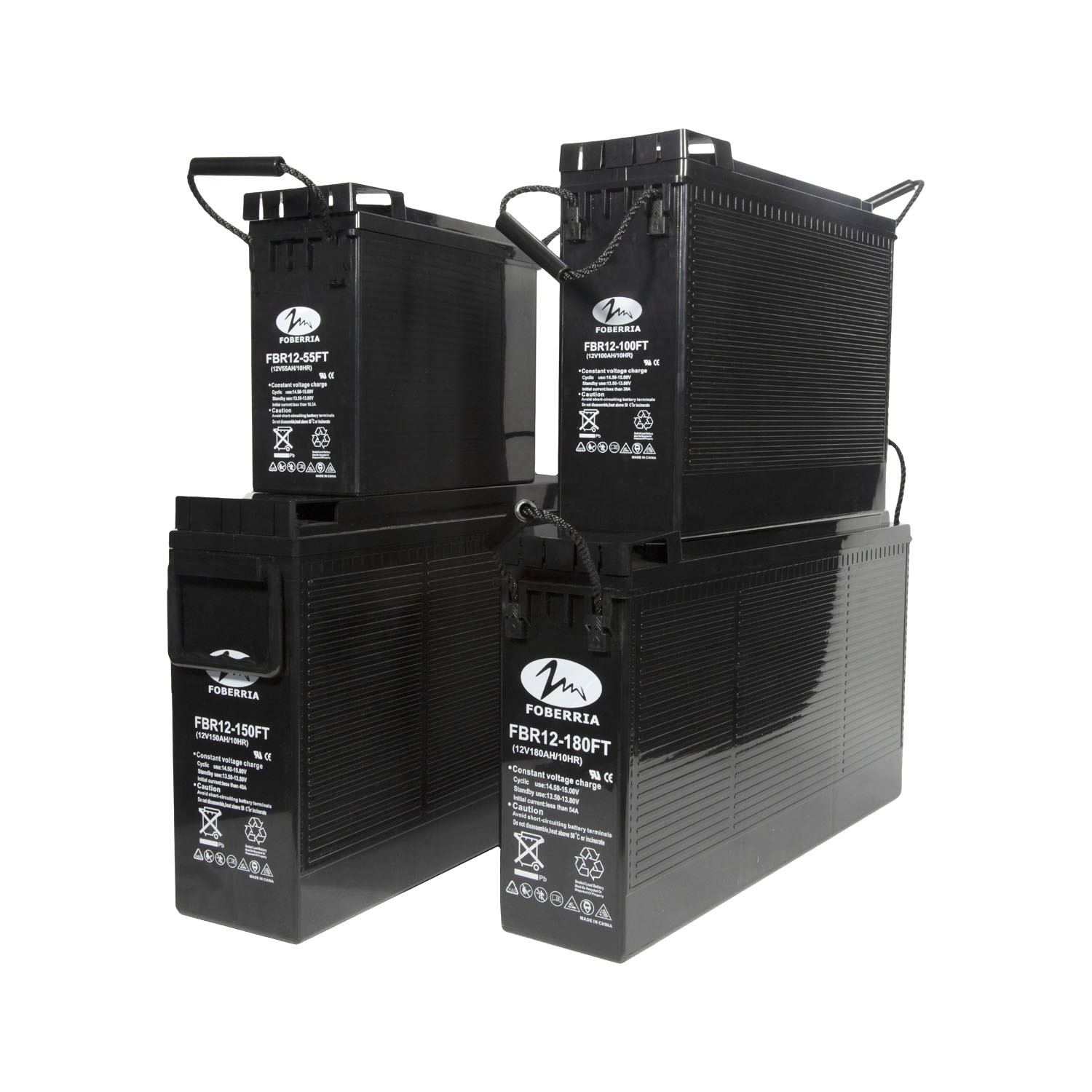 12v 55ah 180AH Front Terminal Battery