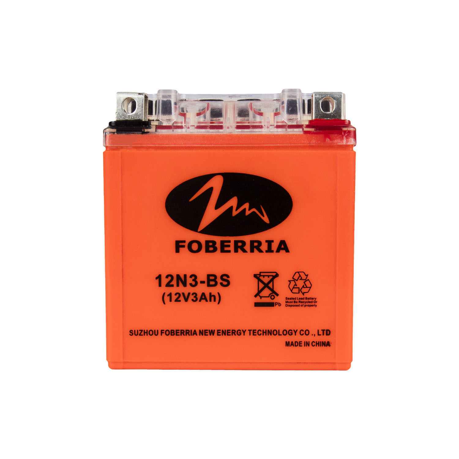 12N6 12V 6ah Motorcycle Lead Acid Battery 136*64*100mm 1.8kg Large Capacity