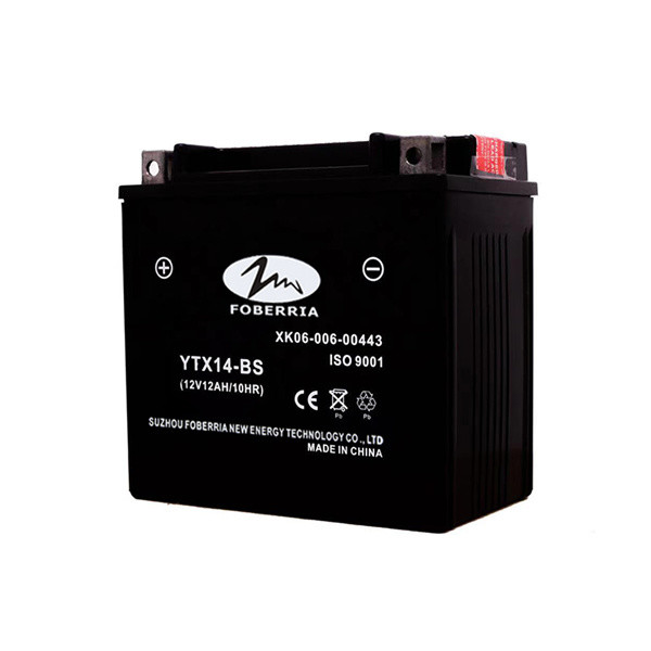 Wholesale Black Color 12v 14ah Motorcycle Battery YTX14 BS Motorcycle ...